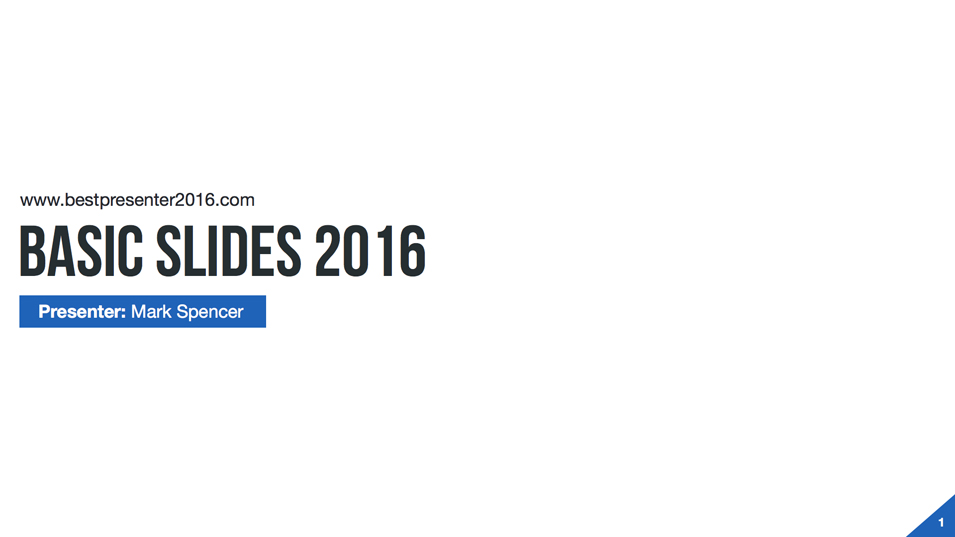 Basic Slides - PowerPoint Presentation Template, Presentation Templates