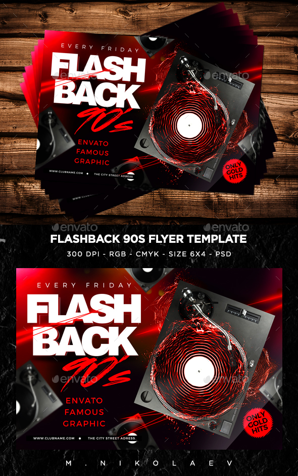 Flash Back Flyer V6 by MaksN | GraphicRiver
