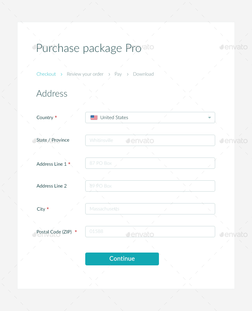 Multi-Step Signup Form, Web Elements | GraphicRiver