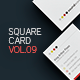 Square Business Card Template V.9, Print Templates | GraphicRiver