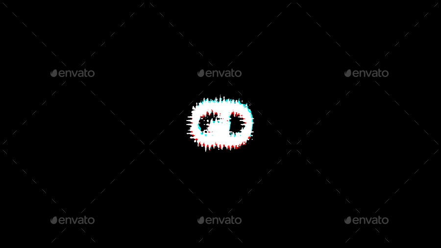 Interference / Glitch Logo Intro / Photoshop Action, Graphics ...