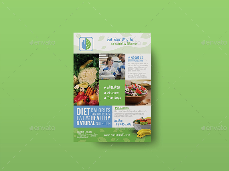 Dietitian/ FlyerTemplate, Print Templates | GraphicRiver