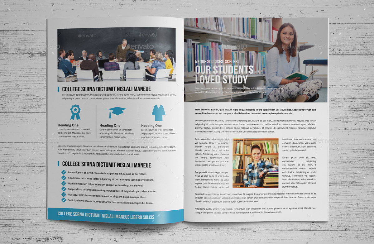 Education Prospectus Brochure Design v1, Print Templates | GraphicRiver