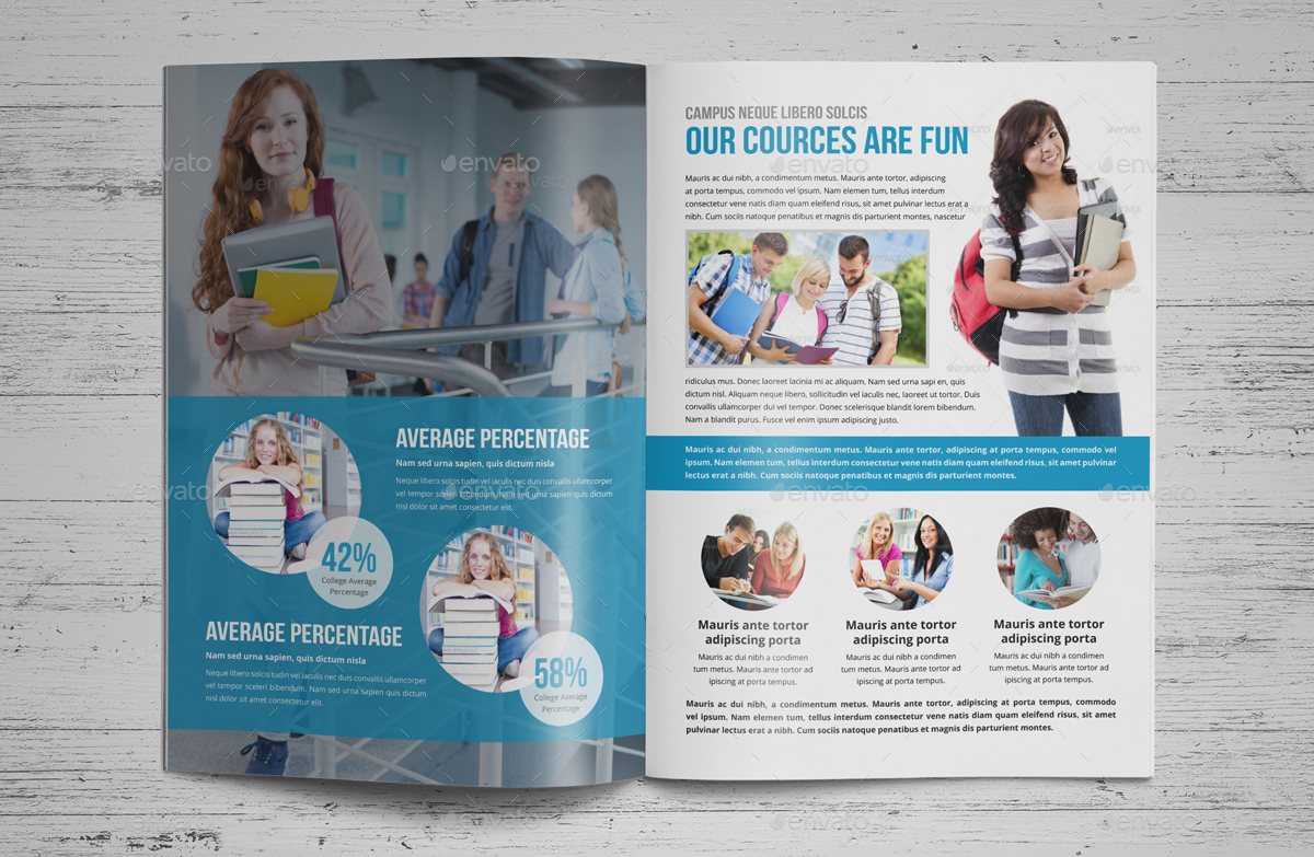 Education Prospectus Brochure Design v1, Print Templates | GraphicRiver
