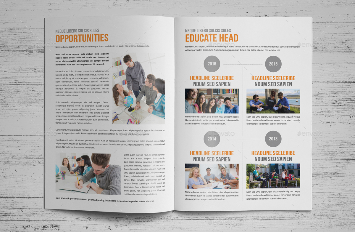 Education Prospectus Brochure Design v1, Print Templates | GraphicRiver