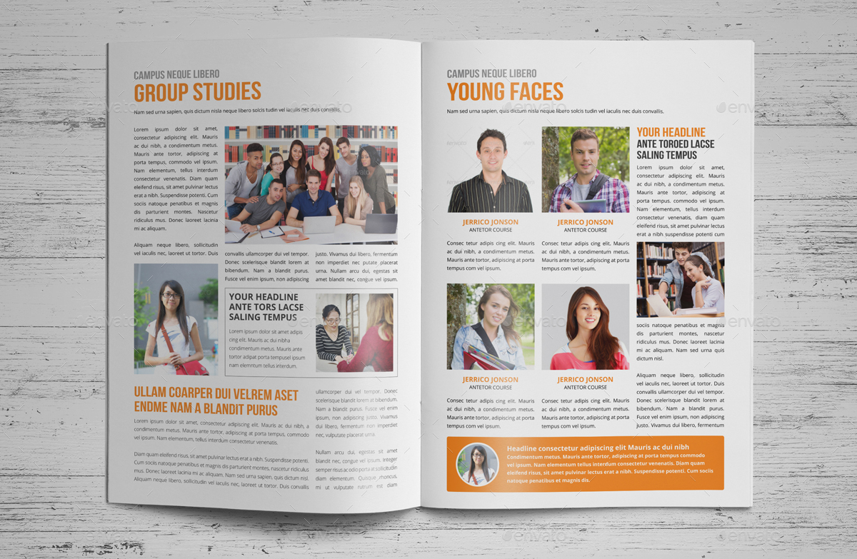 Education Prospectus Brochure Design v1, Print Templates | GraphicRiver