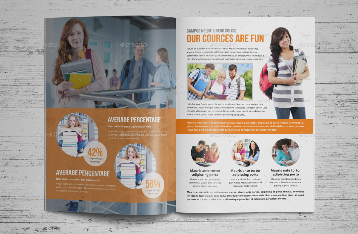 Education Prospectus Brochure Design v1, Print Templates | GraphicRiver