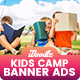 Kids Summer Camp Banners Ads by iDoodle | GraphicRiver