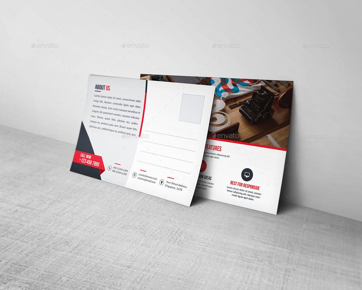 Postcard Template, Print Templates | GraphicRiver