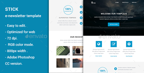 Stick - Email Template, Web Elements | GraphicRiver