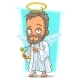 Cartoon Holy Man with Small Wings, Vectors | GraphicRiver