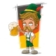 Cartoon Little Bavarian with Hat and Beer, Vectors | GraphicRiver