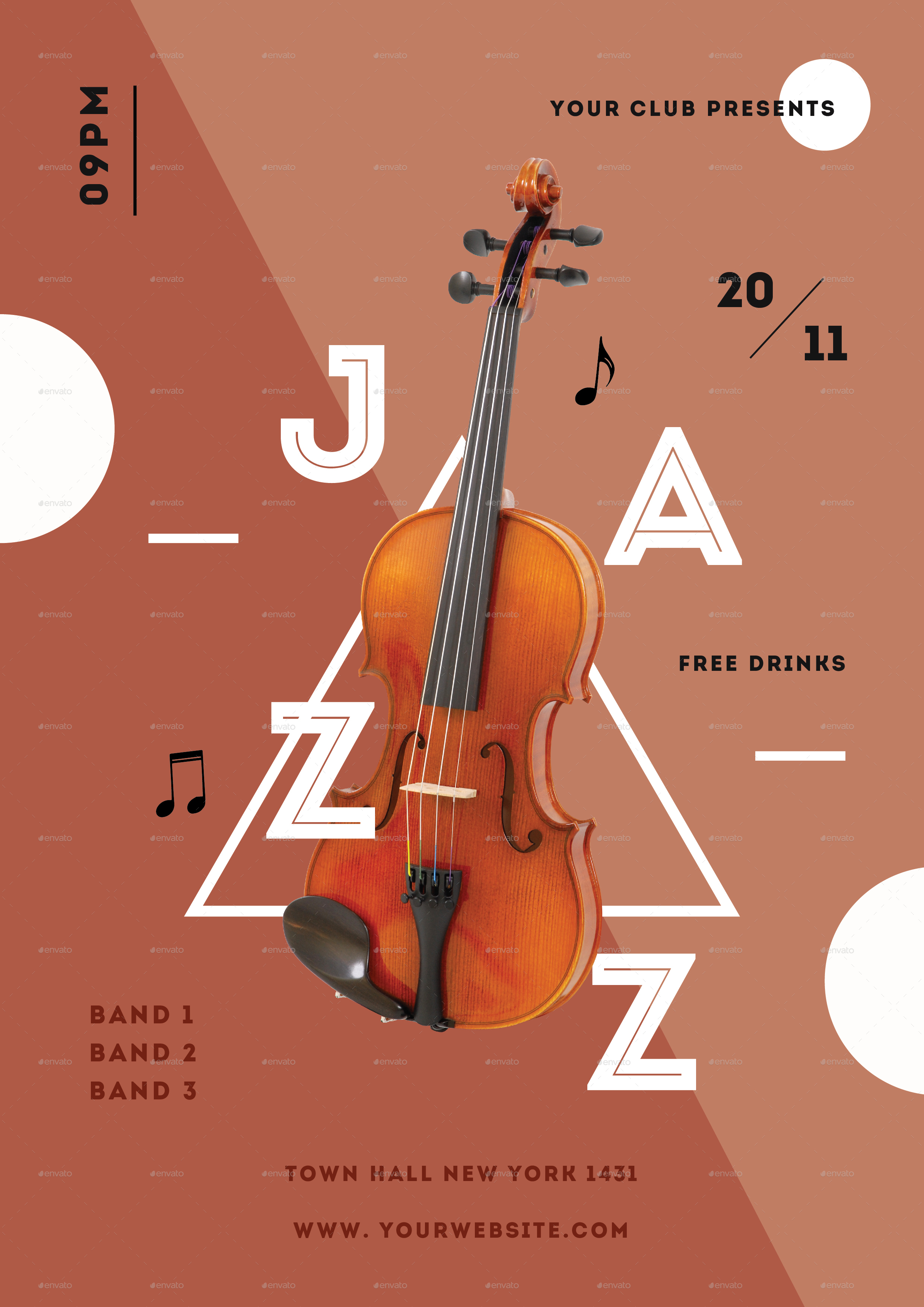 Jazz Flyer, Print Templates | GraphicRiver