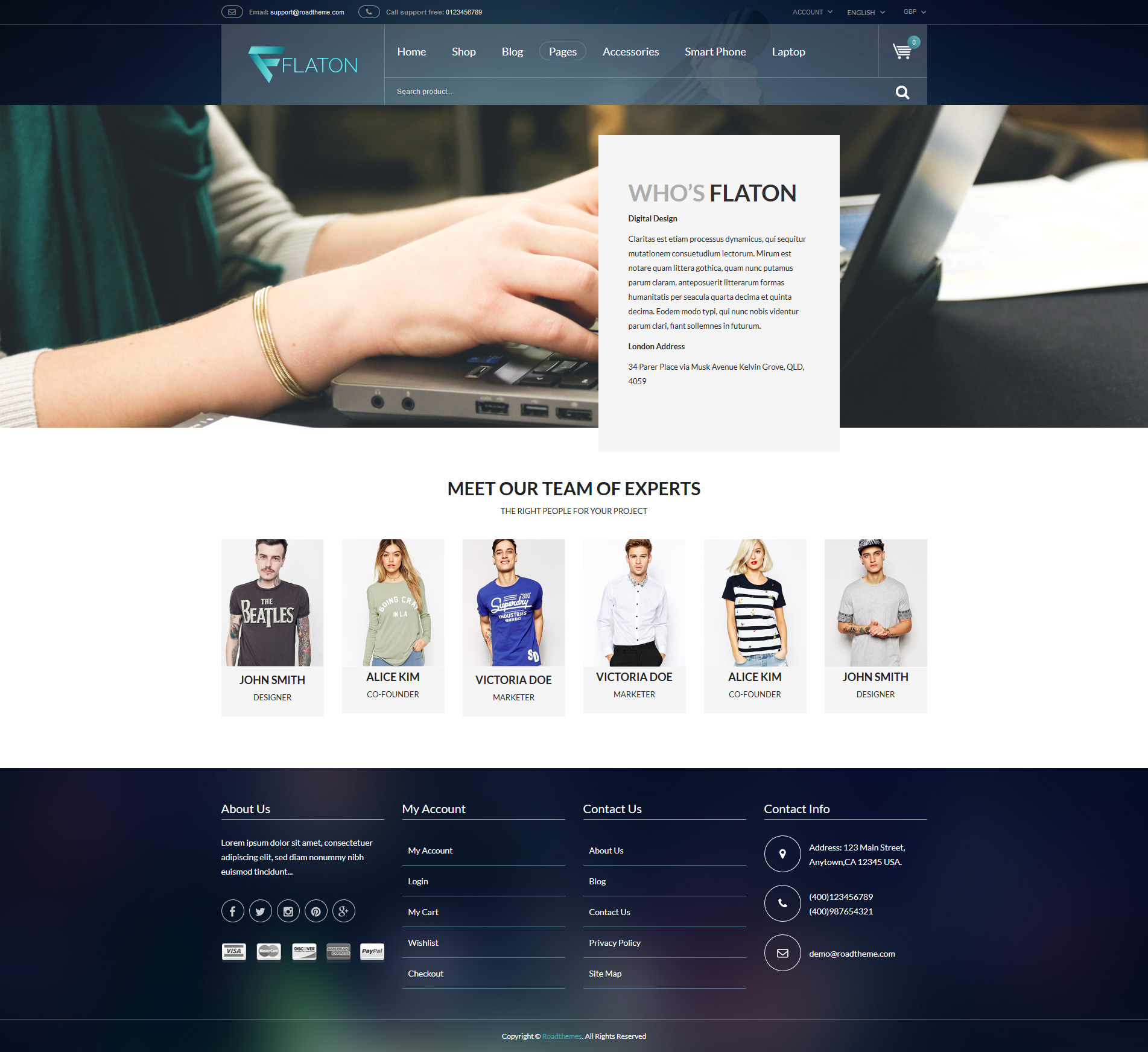 Flaton - WooCommerce Responsive Digital Theme by roadthemes | ThemeForest
