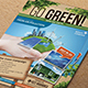 Go Green Flyer + Business Card, Print Templates | GraphicRiver