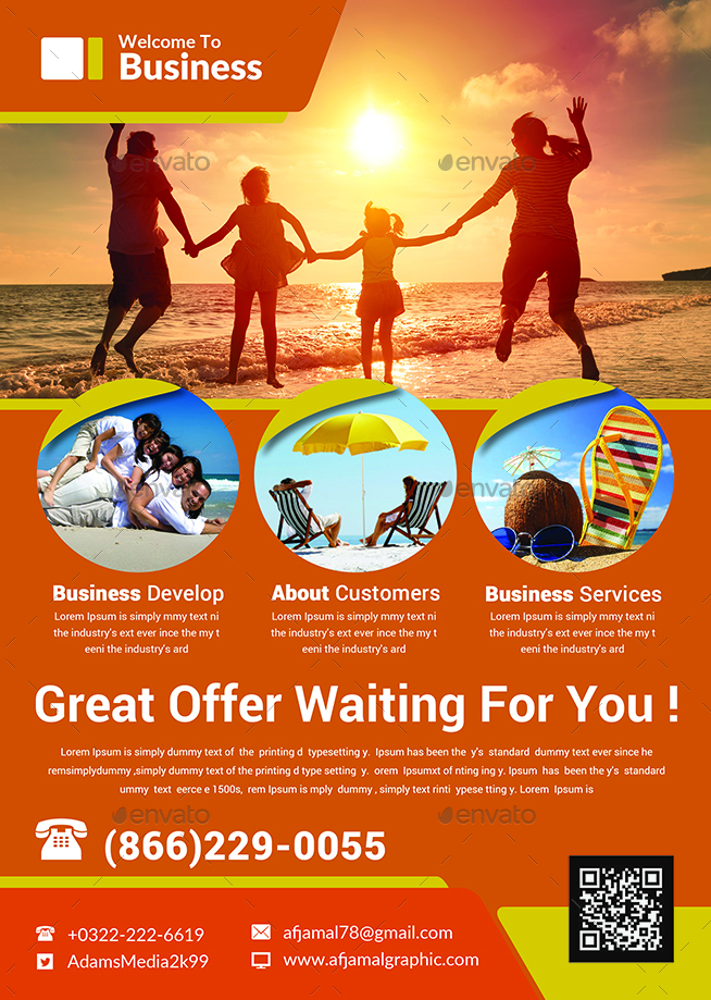 Holiday Travel Flyers Bundle, Print Templates | GraphicRiver