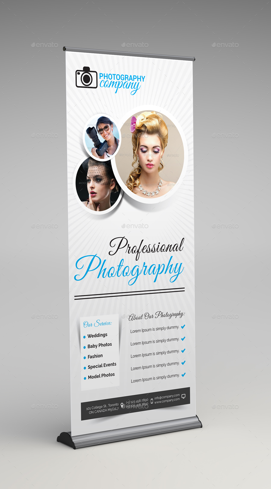 Photography Business Roll-up Banner, Print Templates | GraphicRiver