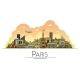 Line Art Paris, France Travel Landmarks, Vectors | GraphicRiver