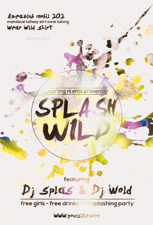 Wild Splash Flyer, Print Templates | GraphicRiver
