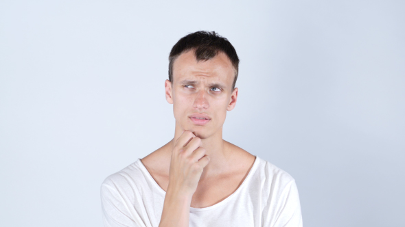 Thinking Man Gets an Idea, Stock Footage | VideoHive