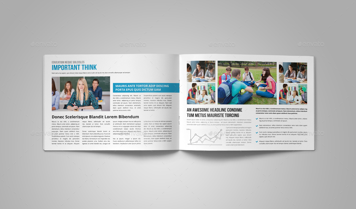 Education Prospectus Brochure Design v2, Print Templates | GraphicRiver