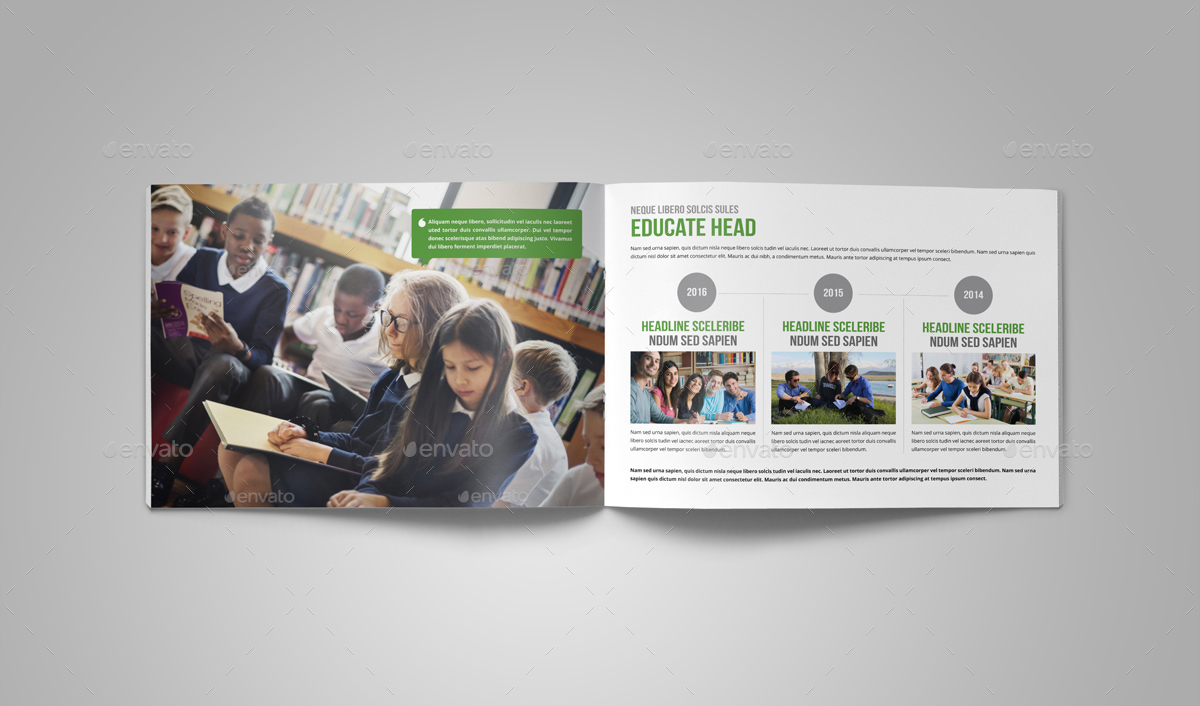 Education Prospectus Brochure Design v2, Print Templates | GraphicRiver