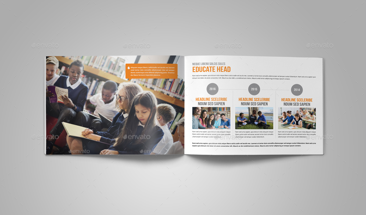 Education Prospectus Brochure Design v2, Print Templates | GraphicRiver