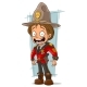 Cartoon Canadian Ranger in Red Uniform, Vectors | GraphicRiver