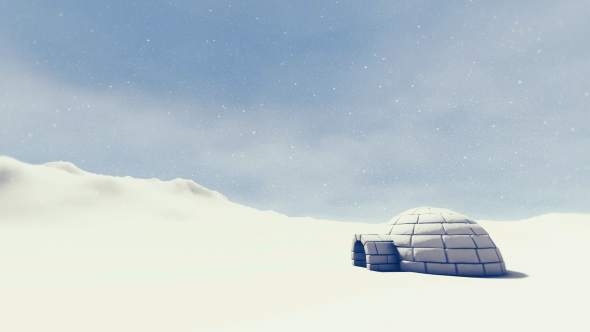 Igloo In Snowstorm - 2, Motion Graphics | VideoHive