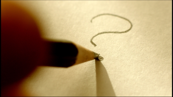 Writing Question Mark With Graphite Pencil, Stock Footage | VideoHive