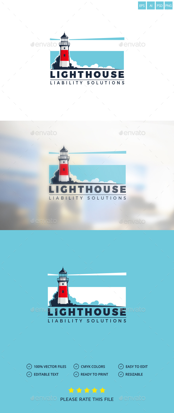 Lighthouse Logo by Exe-Design | GraphicRiver