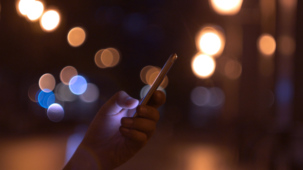 Smartphone at Night Street , Stock Footage | VideoHive