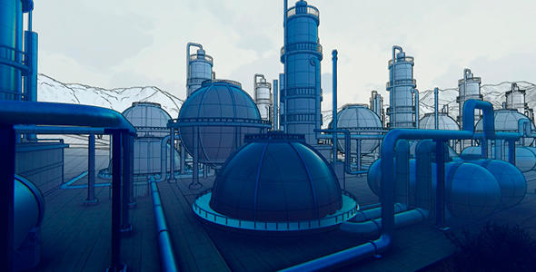 Graphic Drawing of The Refinery, Motion Graphics | VideoHive