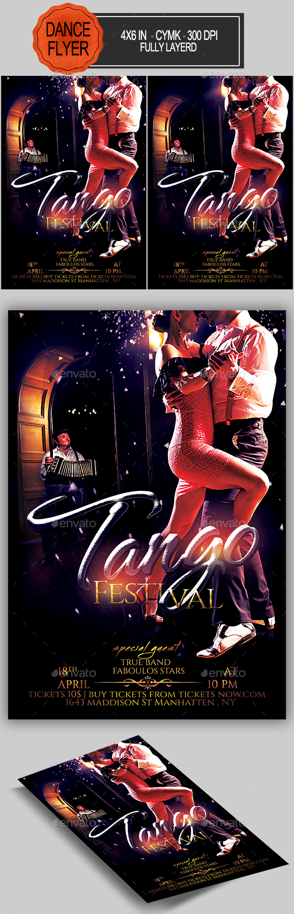 Tango Flyer by seasonOFTHEflowers | GraphicRiver