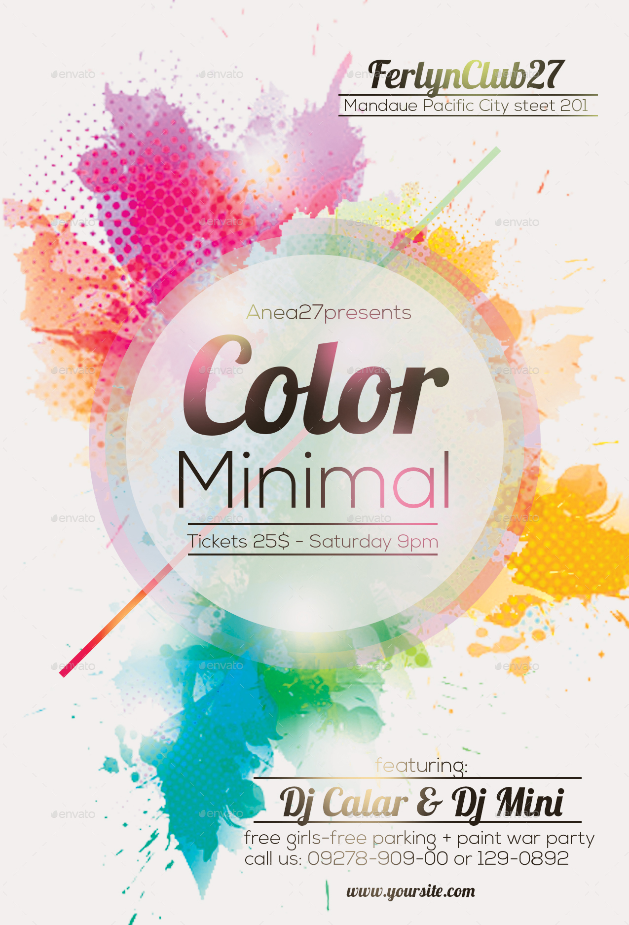 Color Minimal Flyer, Print Templates | GraphicRiver