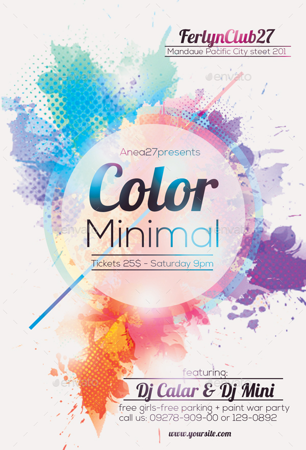 Color Minimal Flyer, Print Templates | GraphicRiver