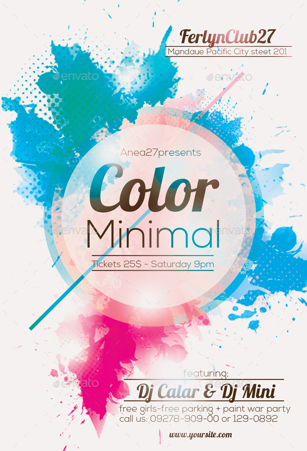 Color Minimal Flyer, Print Templates | GraphicRiver