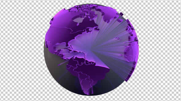 Rotating Transparent Earth, Motion Graphics | VideoHive