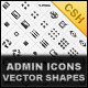 Admin Vector Shape Icons incl. CSH, Icons | GraphicRiver