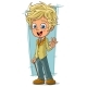 Cartoon Pretty Young Blond Boy, Vectors | GraphicRiver