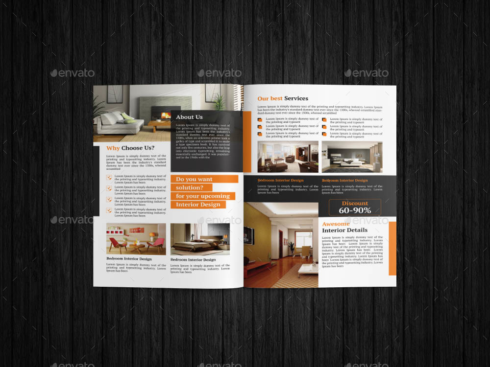 Interior Design Brochure by themexone | GraphicRiver