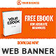 Orange Ebook Web Banner Template, Web Elements | GraphicRiver