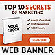 Marketing Ebook Banner Ad Template, Web Elements | GraphicRiver