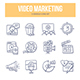 Video Marketing Doodle Icons, Icons | GraphicRiver