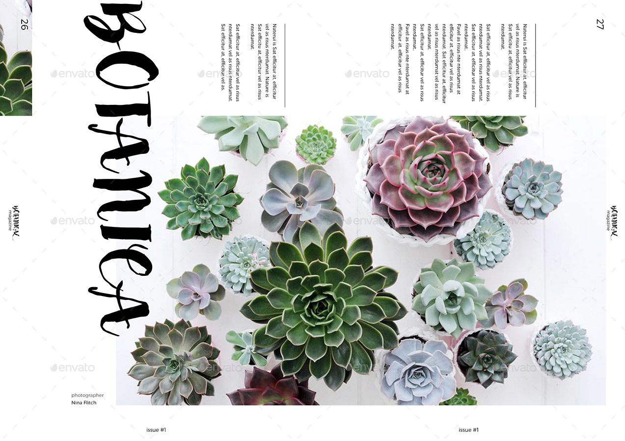 Botanical Magazine 30 pages, Print Templates | GraphicRiver