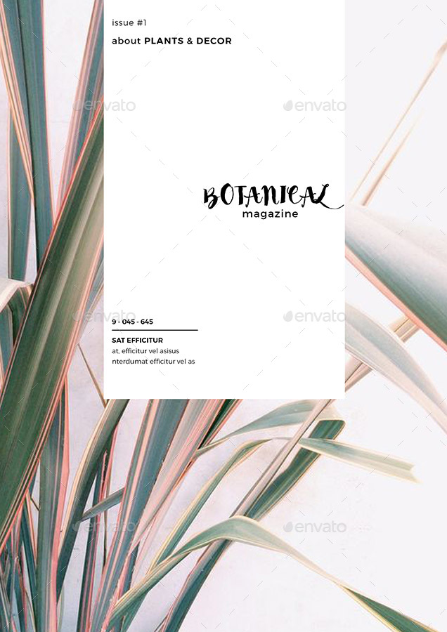 Botanical Magazine 30 pages, Print Templates | GraphicRiver