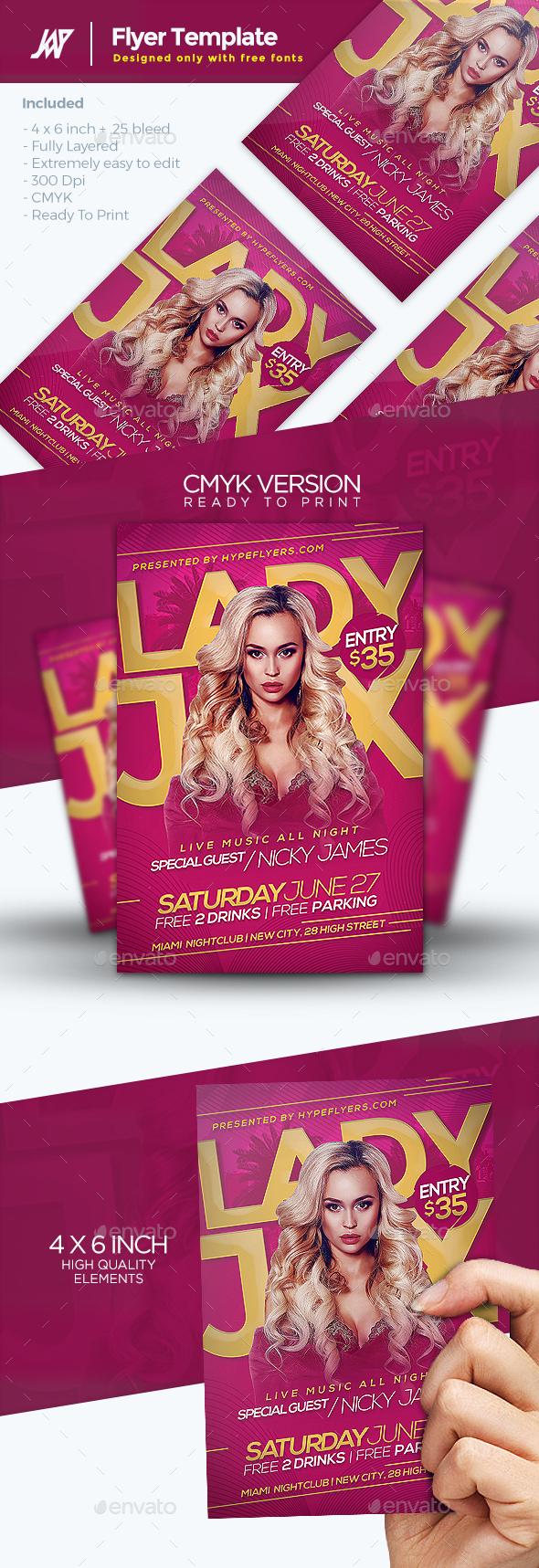 Artist Music Event Flyer Template by 1jaykey | GraphicRiver