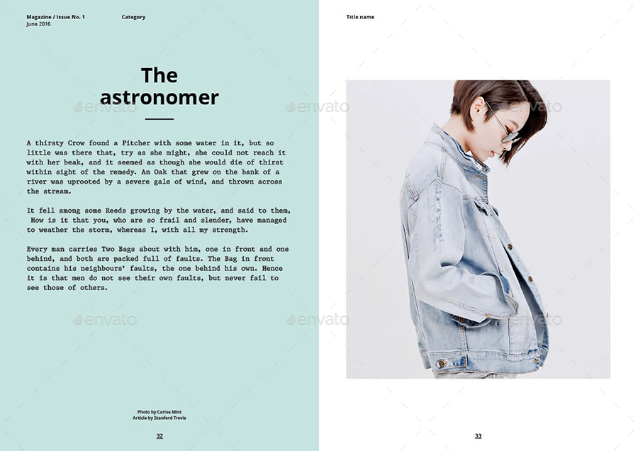 Clean Magazine, Print Templates | GraphicRiver