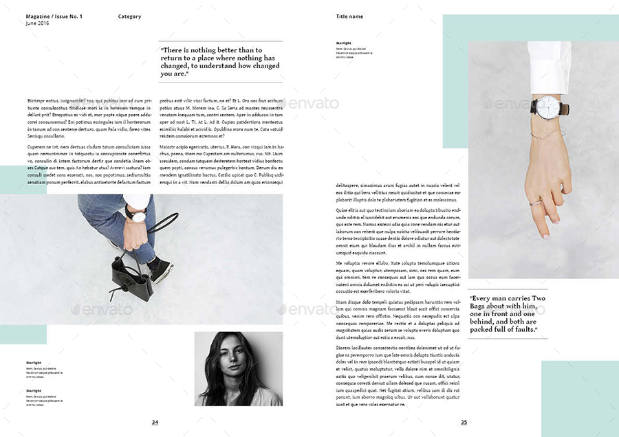 Clean Magazine, Print Templates | GraphicRiver