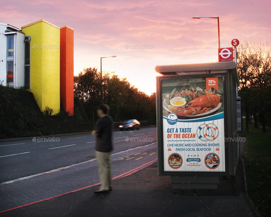 Seafood Restaurant Poster Template, Print Templates | GraphicRiver